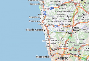 Vila do Conde mapa | Benditoplaneta